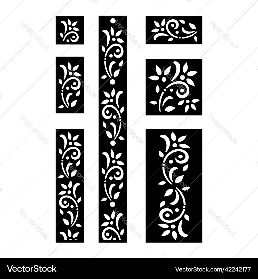 Intricate Jali Pattern - CNC Router/Laser Cut Vector Image