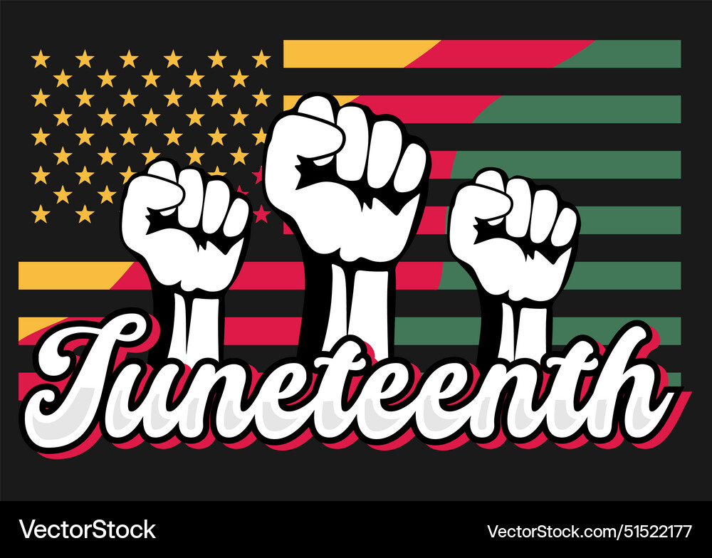 Juneteenth Freedom Celebration Royalty Free Vector Image