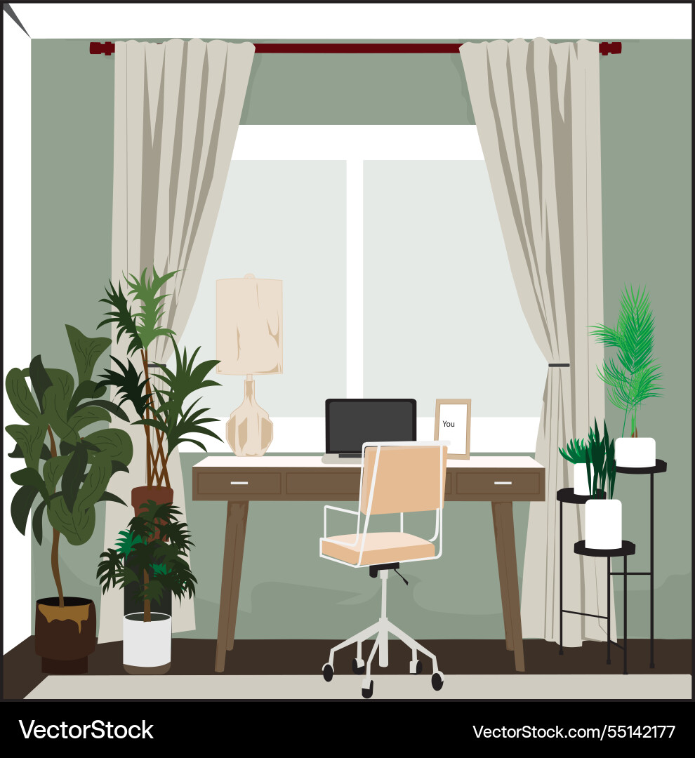 Office space Royalty Free Vector Image - VectorStock