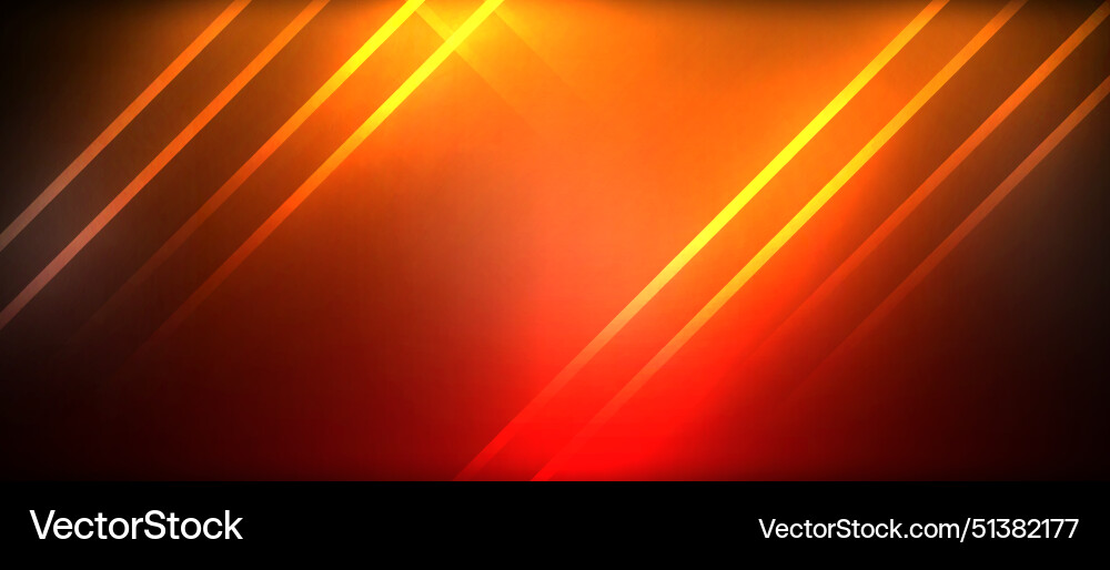 Red and orange striped background with light Vector Image