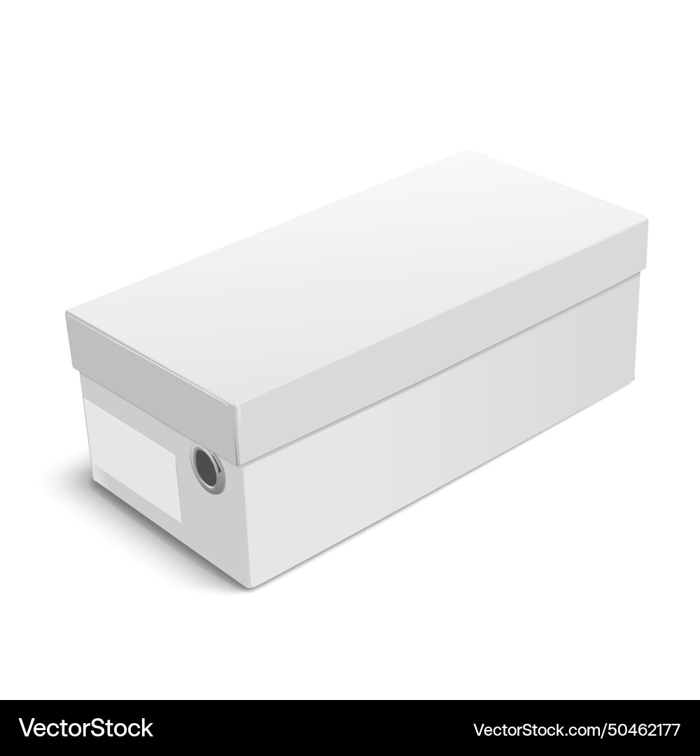 Shoes box Royalty Free Vector Image - VectorStock