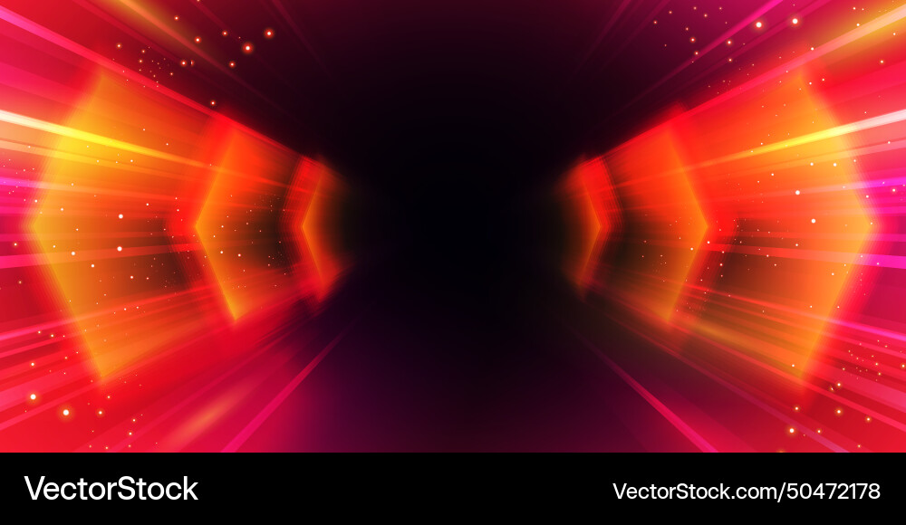 Futuristic red high speed racing interface Vector Image