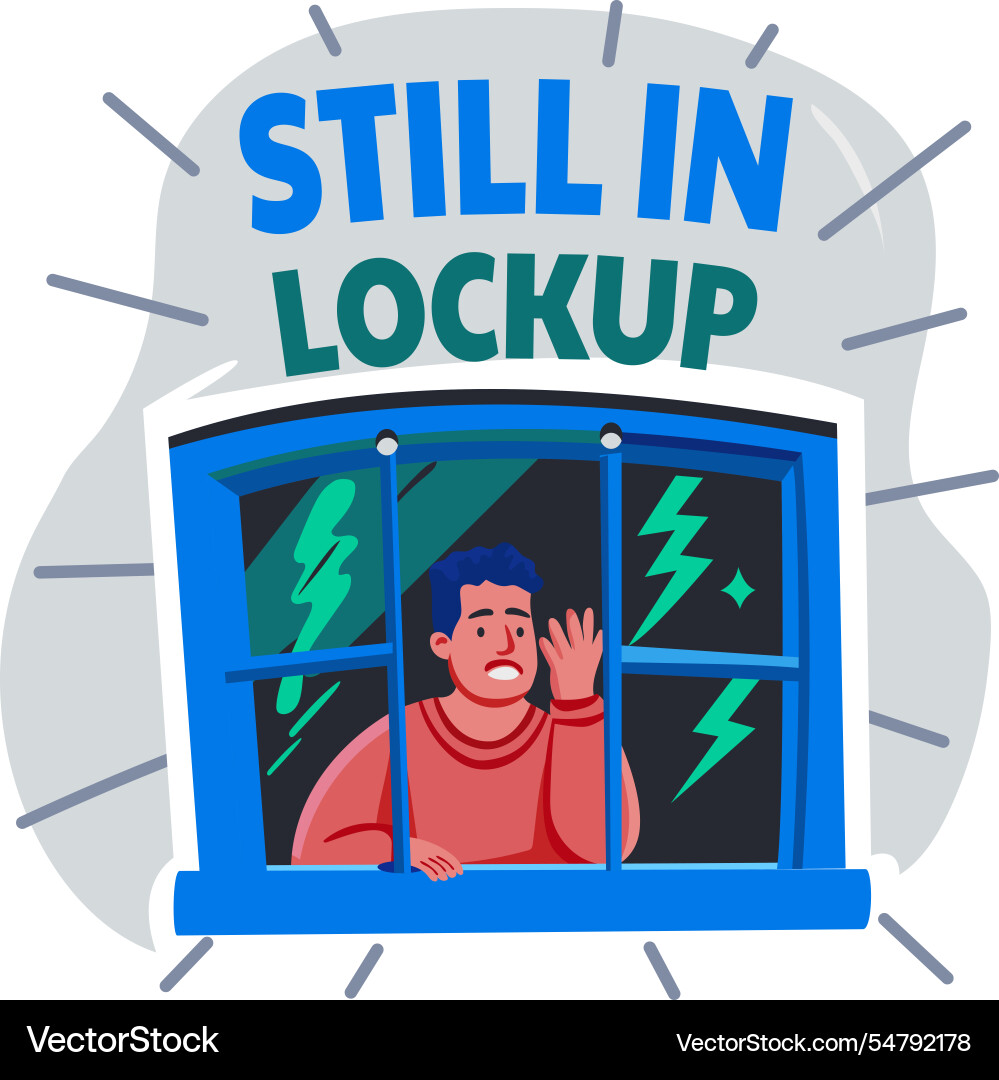 Locked up Royalty Free Vector Image - VectorStock