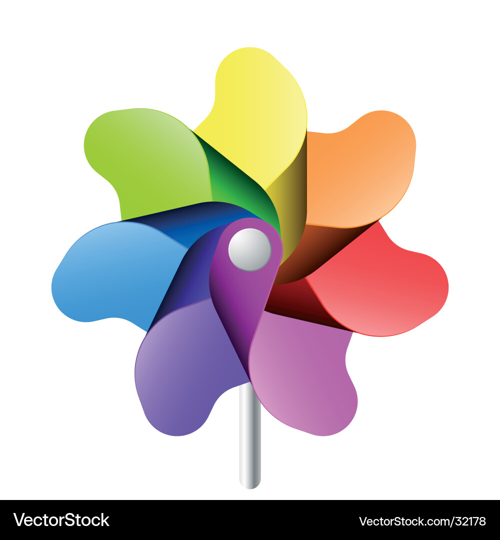 Pinwheel Royalty Free Vector Image - VectorStock