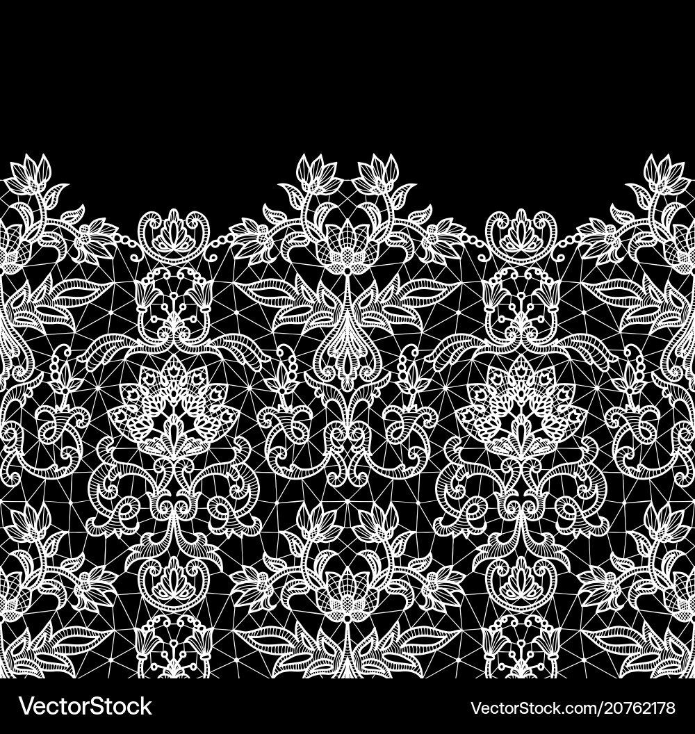 Seamless white lace Royalty Free Vector Image - VectorStock