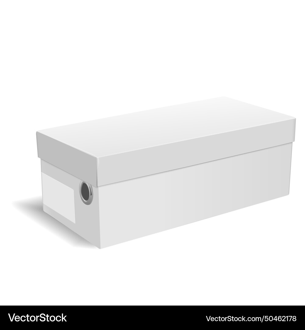 Shoes box Royalty Free Vector Image - VectorStock