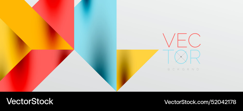 Tech minimal overlapping triangle shapes elements Vector Image