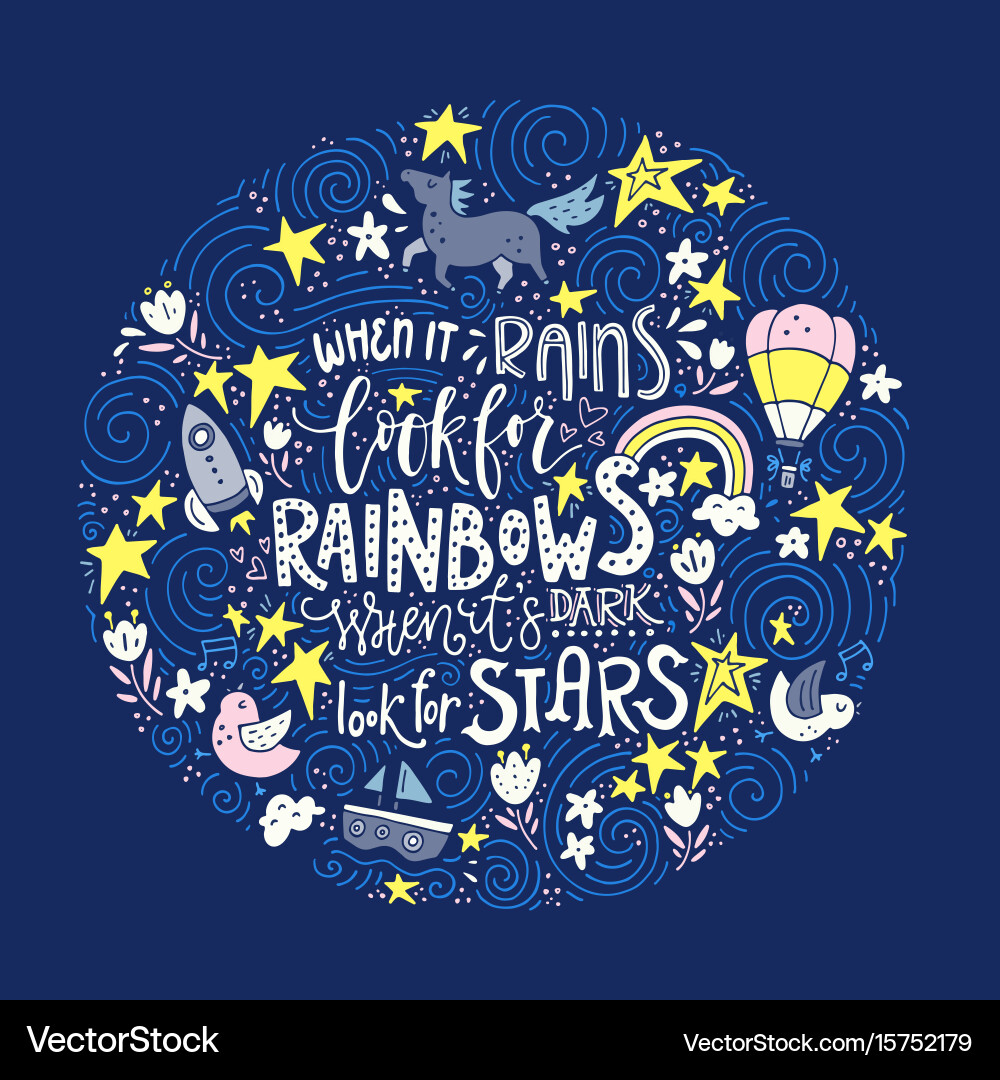 Lettering motivational quote Royalty Free Vector Image