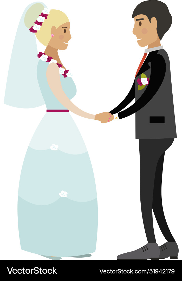 Loving couple wedding ceremony icon Royalty Free Vector