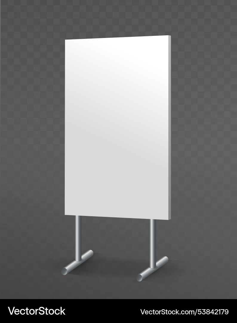 Realistic promotional billboard vertical Vector Image