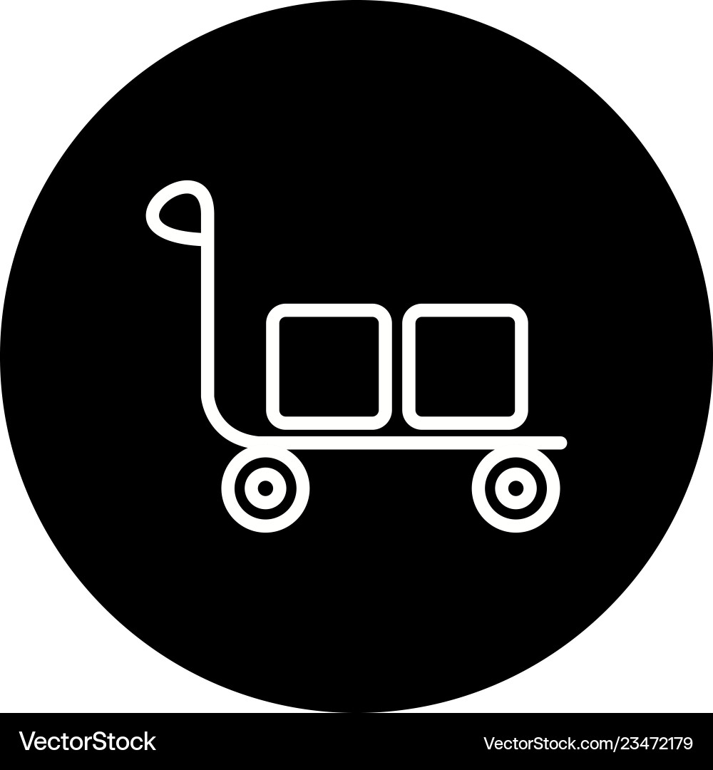 Trolley icon Royalty Free Vector Image - VectorStock