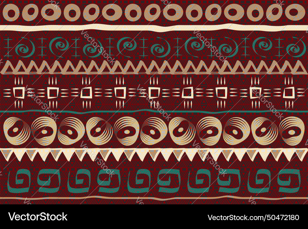 African print fabric ethnic handmade ornament Vector Image