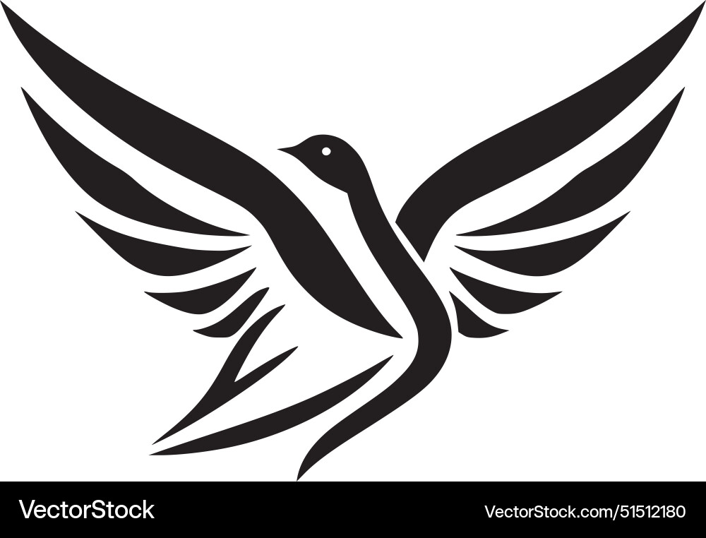 Dove - minimalist and simple silhouette Royalty Free Vector