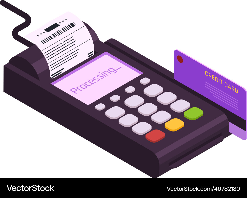 Payment terminal icon Royalty Free Vector Image