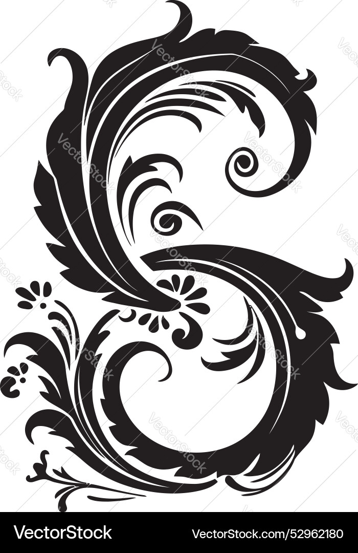 Sonnet script poetic font s art spectra serenity Vector Image