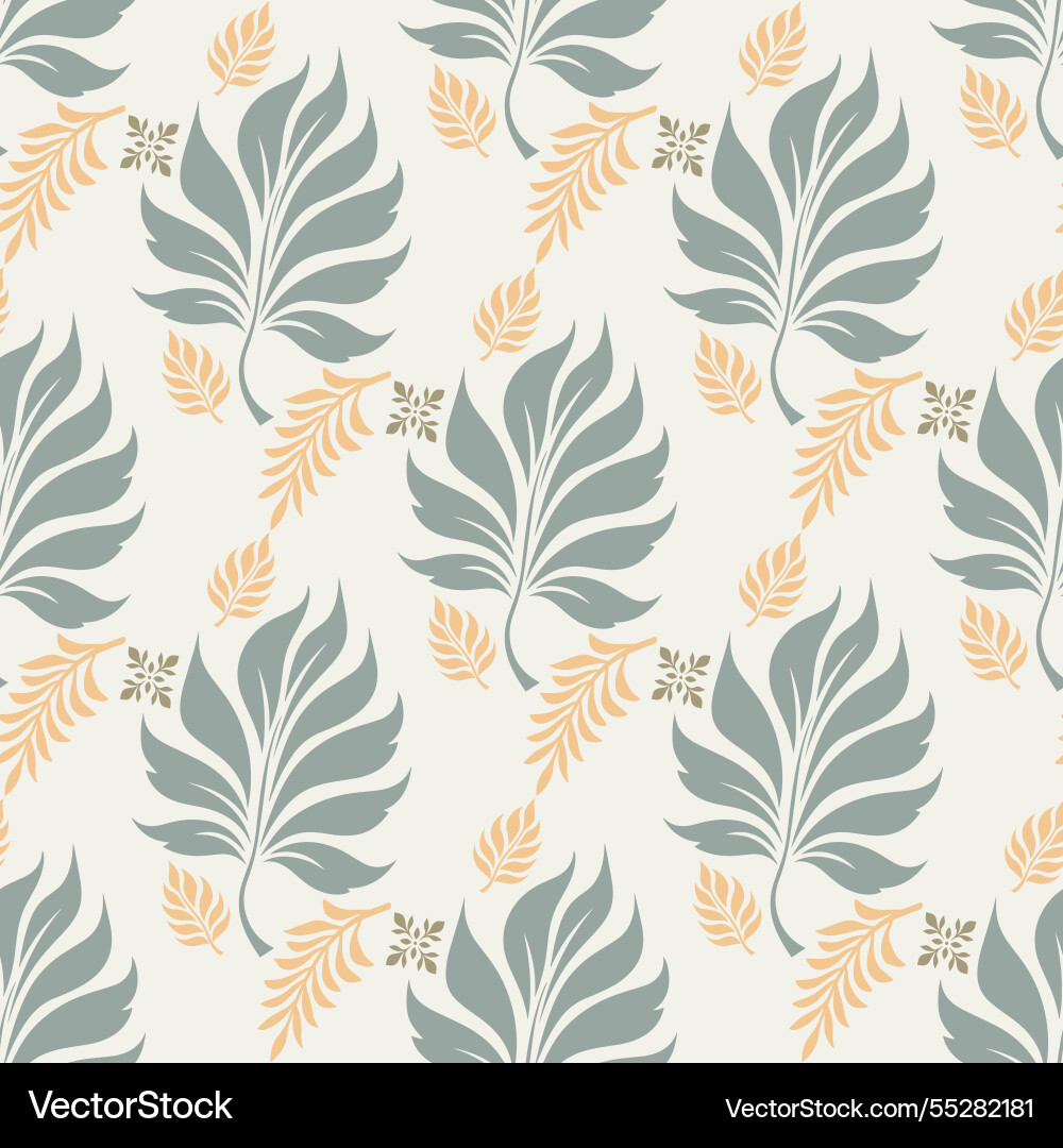 Ethereal floral mist seamless pattern background Vector Image