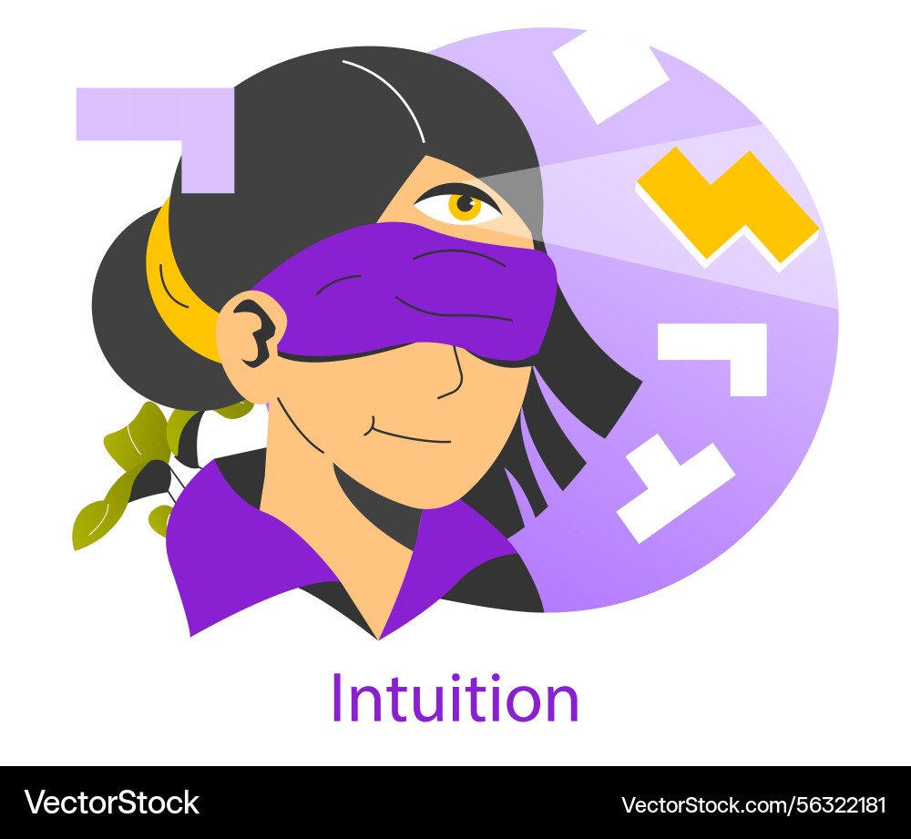 Intuitive Mindfulness Concept Royalty Free Vector Image