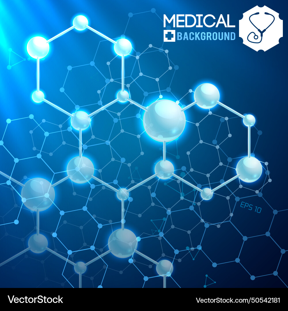 Medical background poster Royalty Free Vector Image