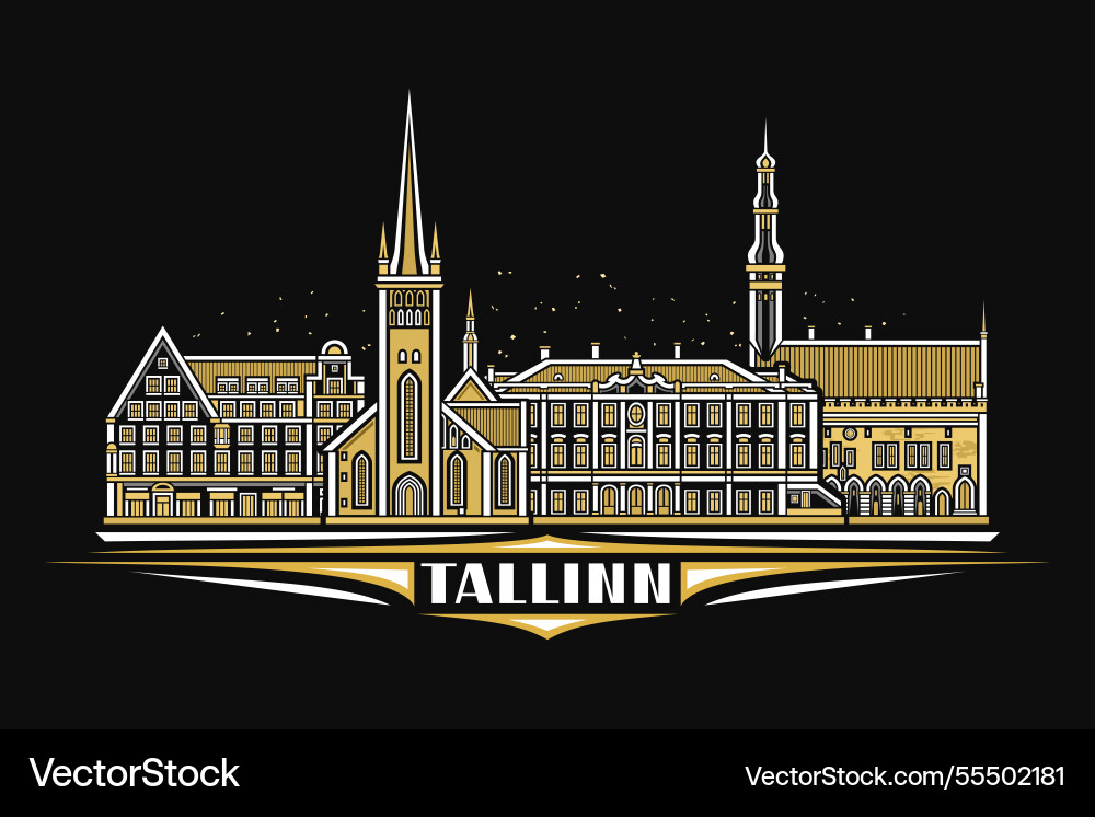 Tallinn Royalty Free Vector Image - VectorStock