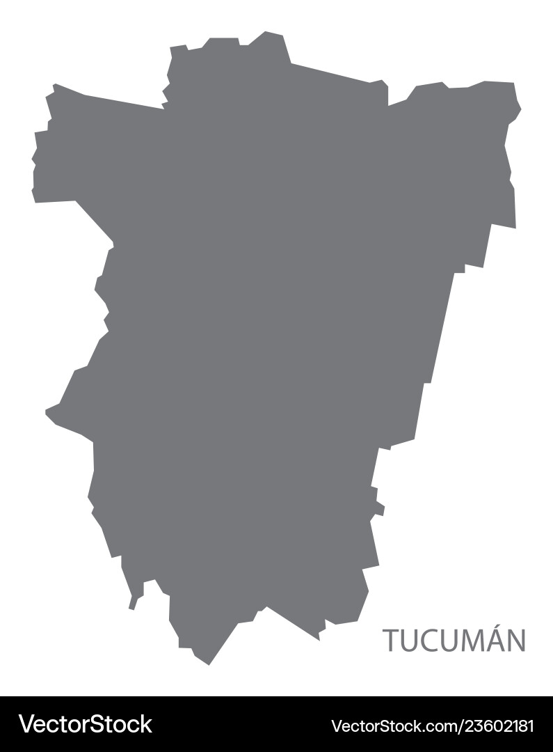 Tucuman argentina map grey Royalty Free Vector Image