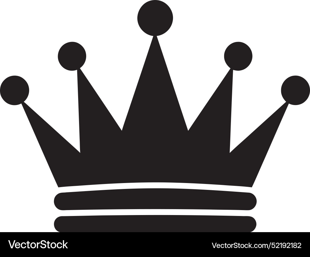 Crown of power the monarchs authoritythe crowned Vector Image