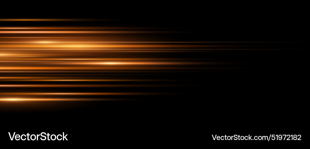 Moving fast laser beams of light isolated on black