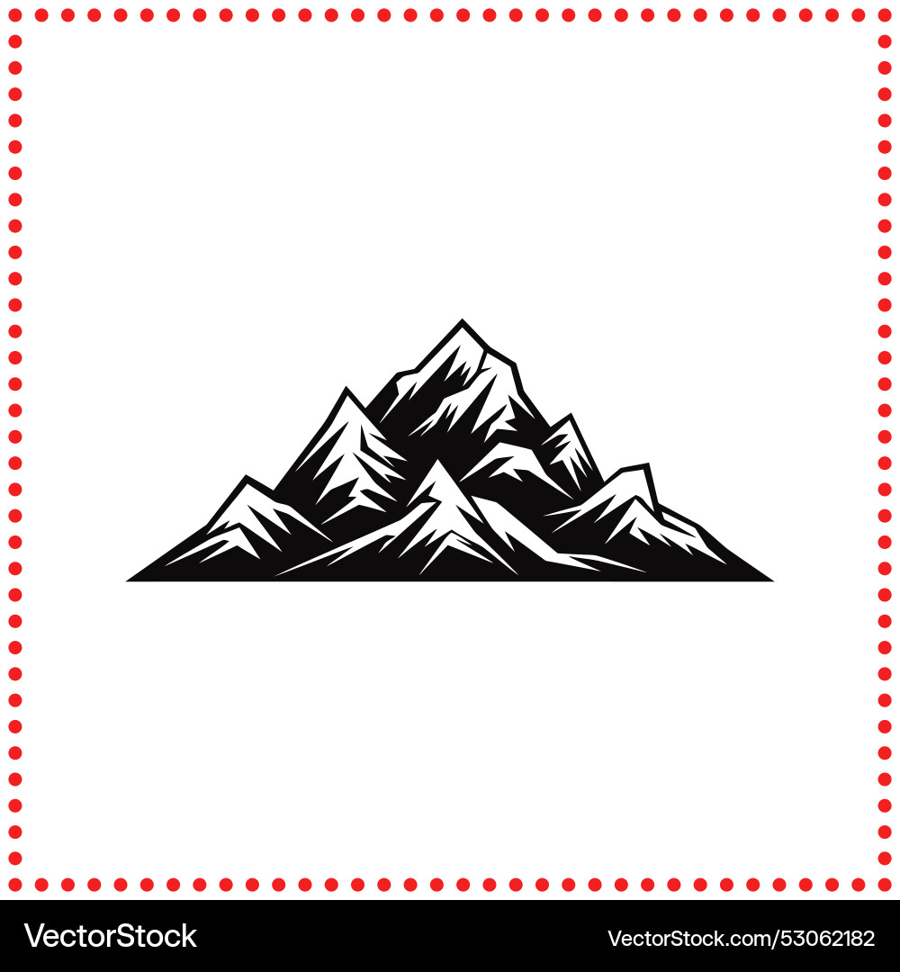 Snowy mountain peaks perfect for outdoor Vector Image