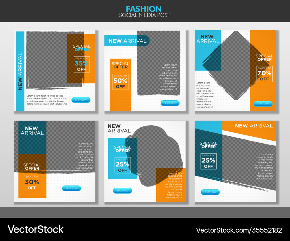 Social media post Royalty Free Vector Image - VectorStock