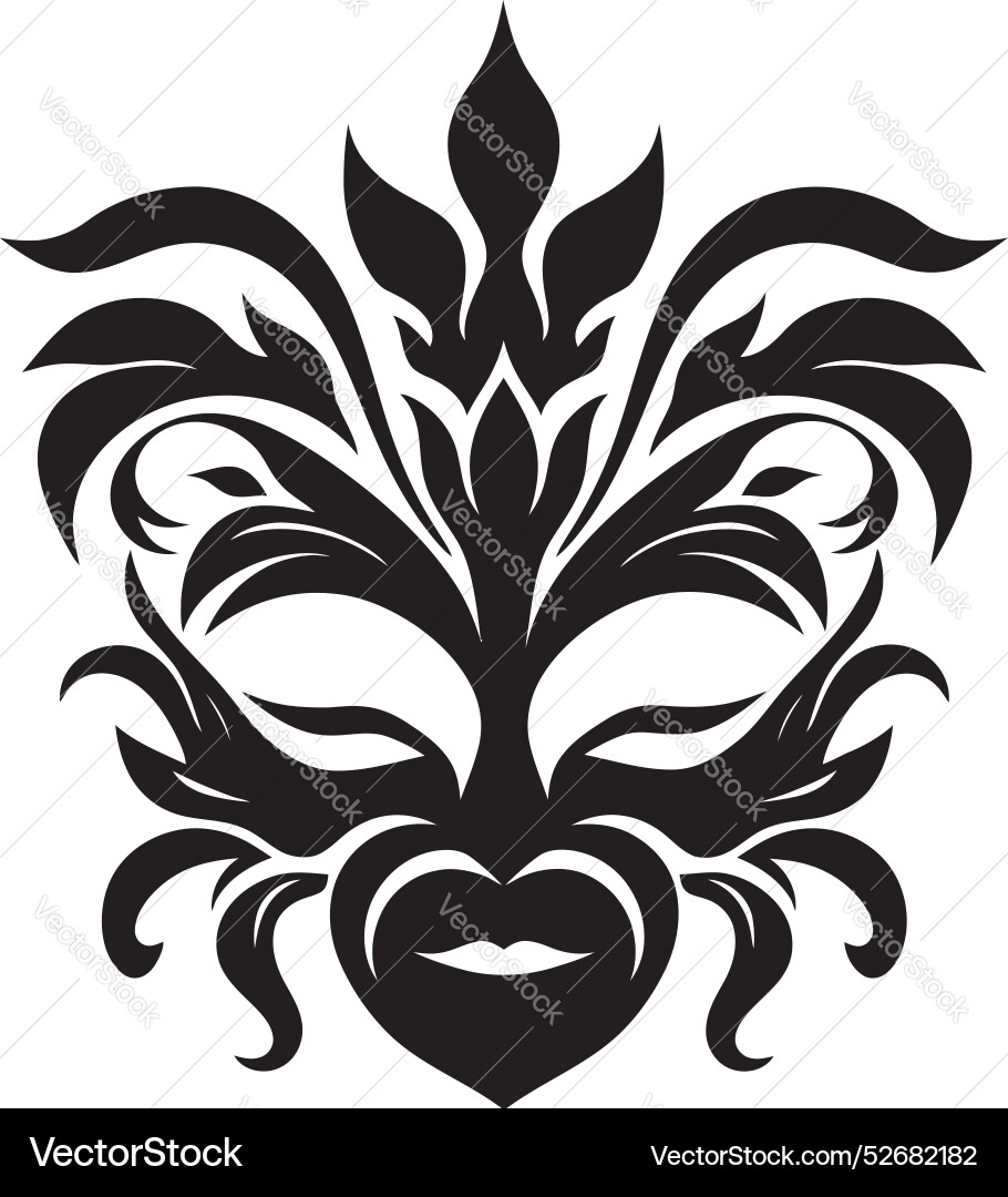 Tribal treasures mayanaztec pattern logo Vector Image