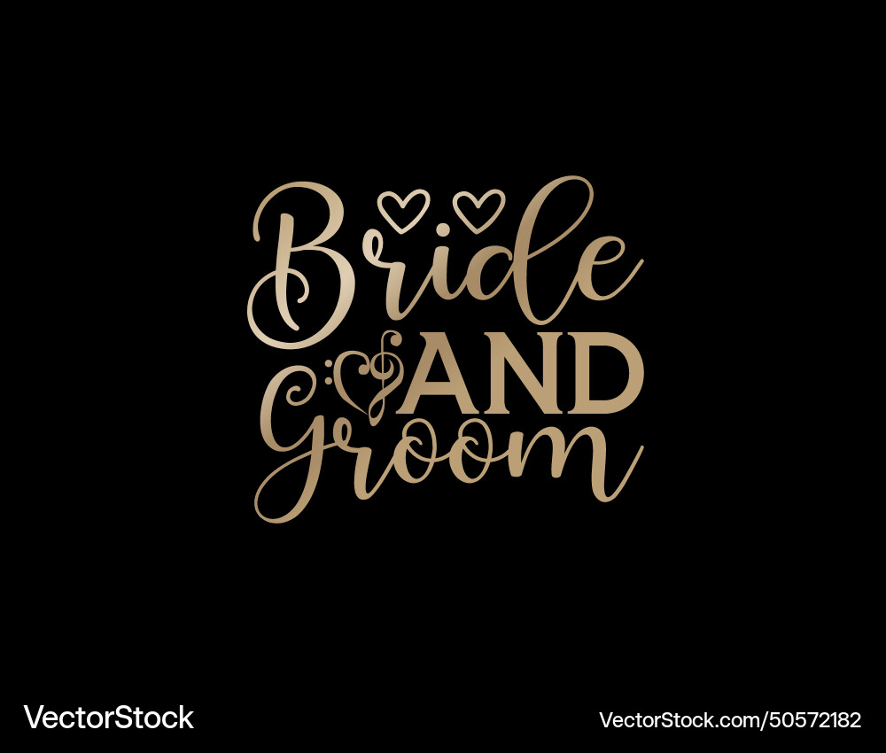 Wedding lettering t-shirt design Royalty Free Vector Image