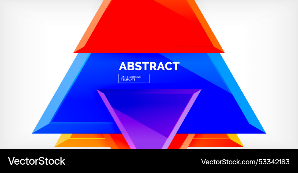 Abstract background - glossy triangles Royalty Free Vector