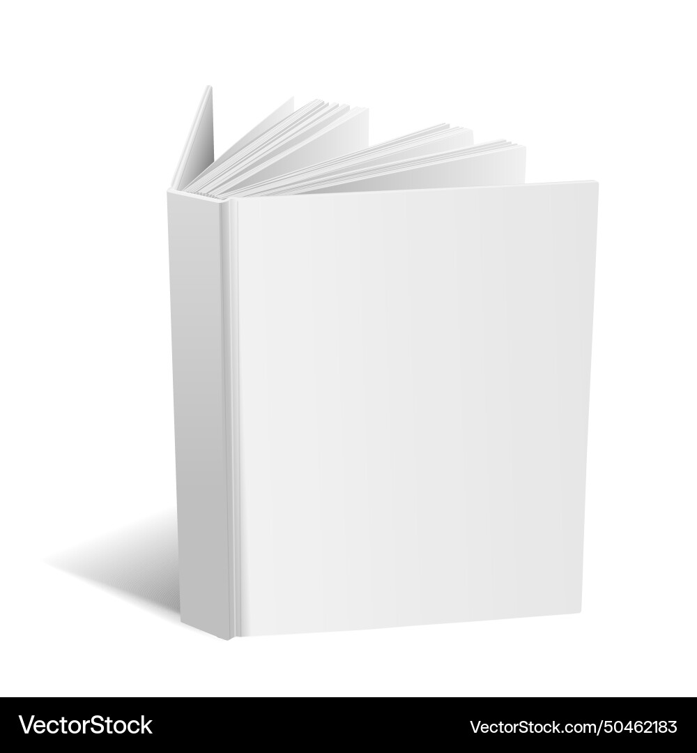 Blank book Royalty Free Vector Image - VectorStock