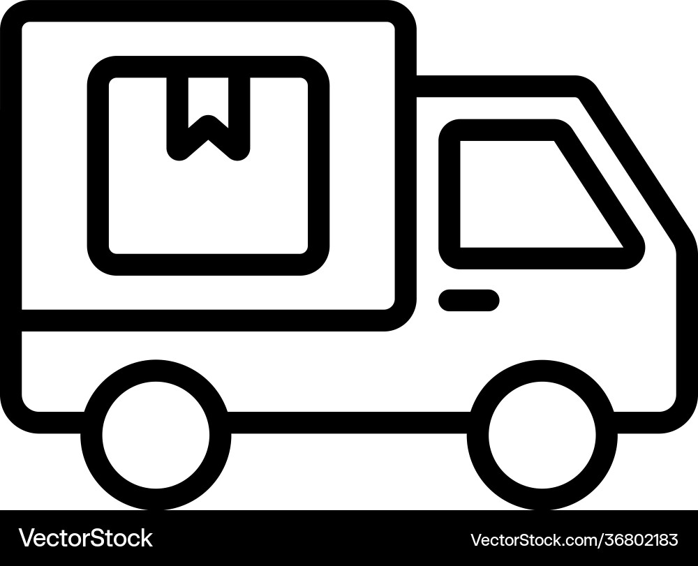 Delivery van Royalty Free Vector Image - VectorStock