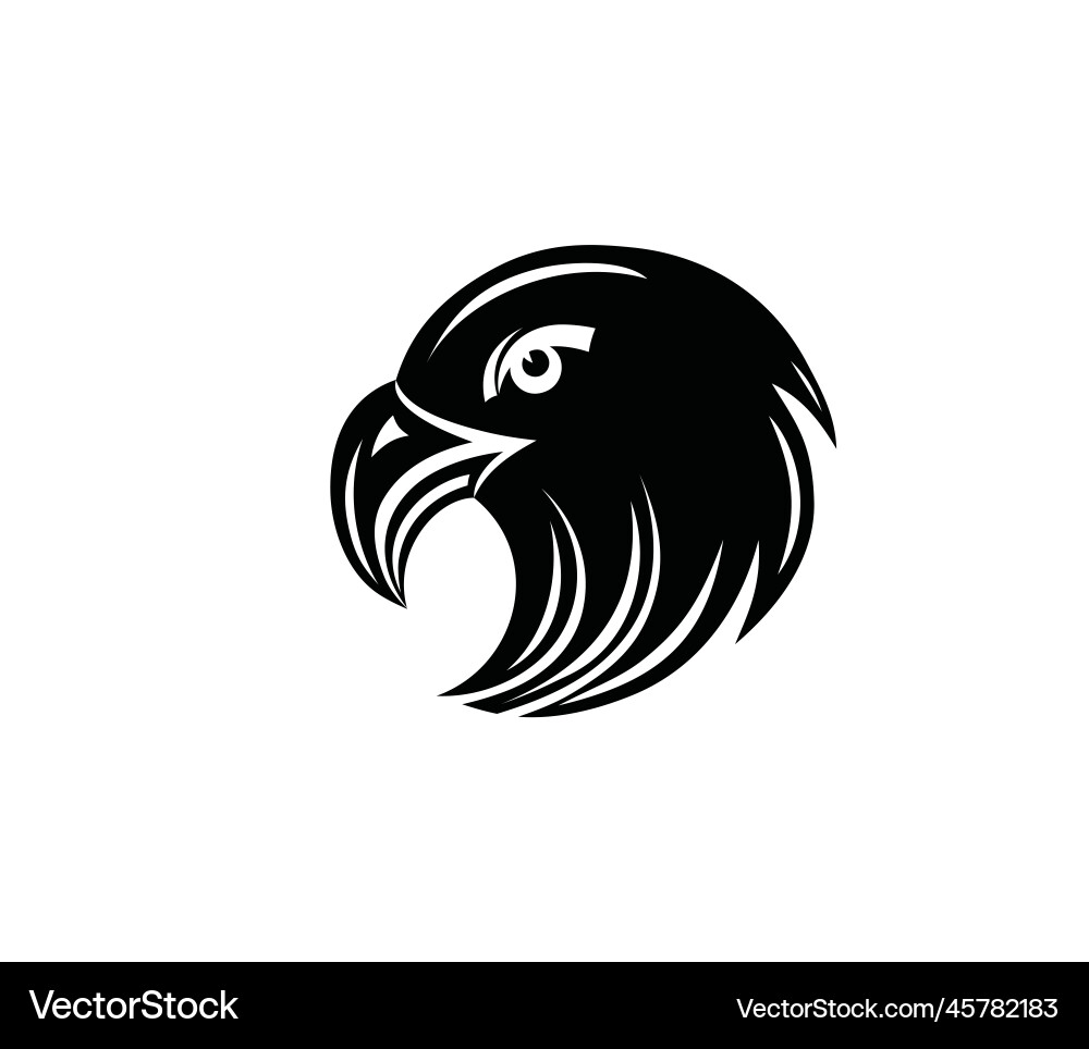 Eagle face logo Royalty Free Vector Image - VectorStock