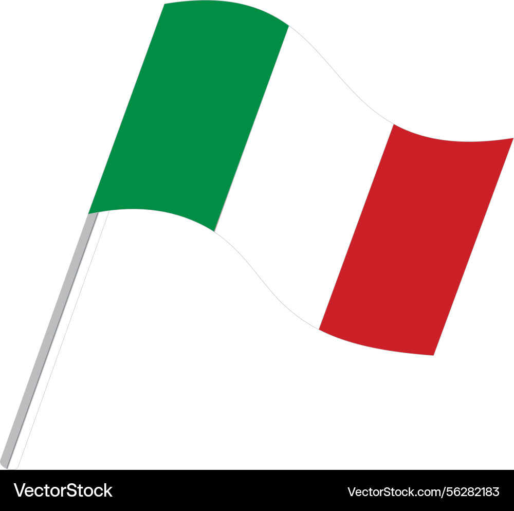 Italy flag icon Royalty Free Vector Image - VectorStock