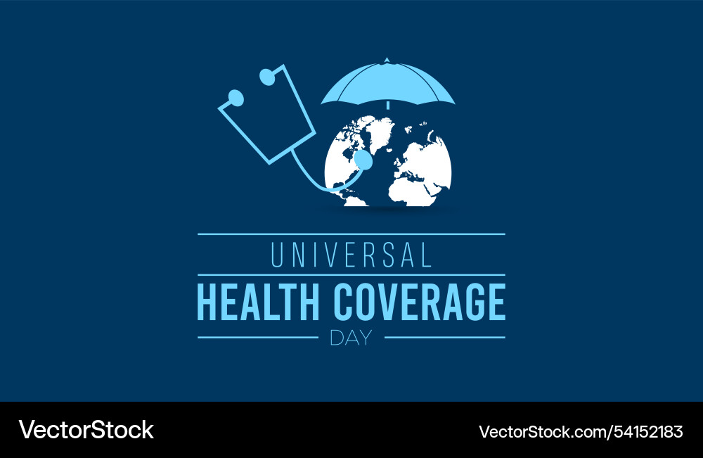 Universal health coverage day Royalty Free Vector Image