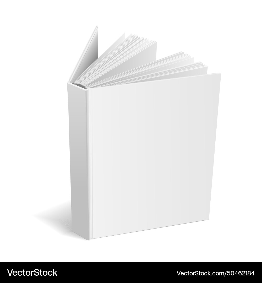 Blank book Royalty Free Vector Image - VectorStock