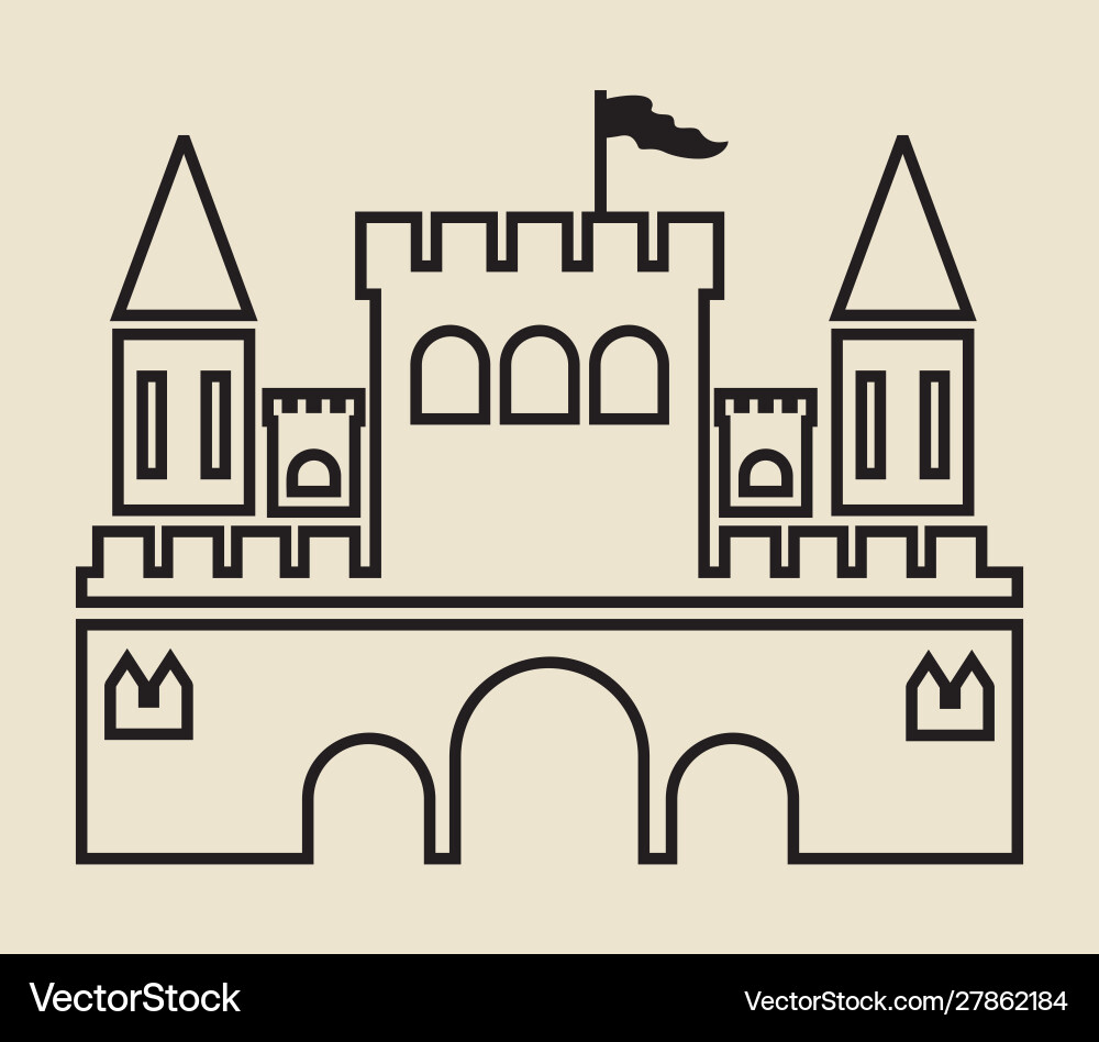 Castle Royalty Free Vector Image - VectorStock