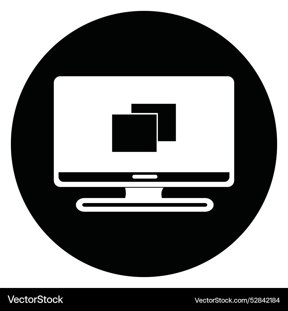 Computer icon pc symbol design Royalty Free Vector Image