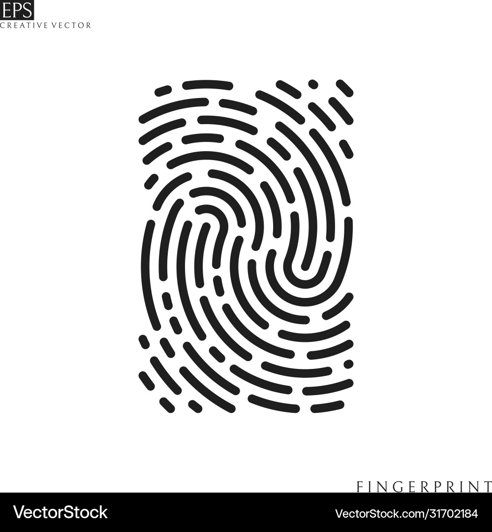 Fingerprint background Royalty Free Vector Image