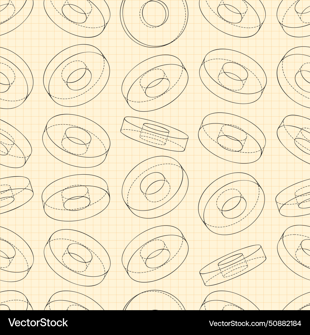 Mechanical engineering drawings on blue background