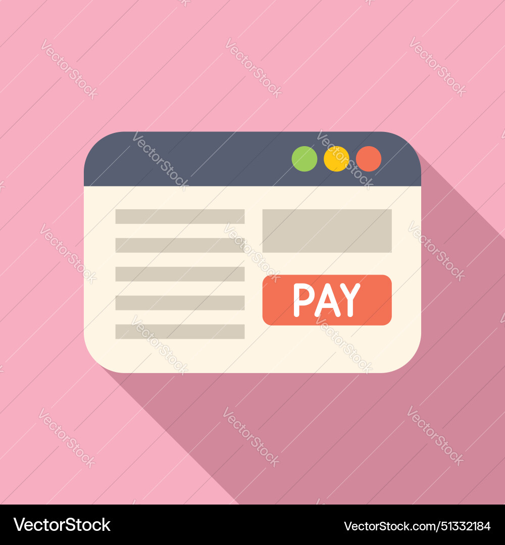 Online payment interface concept Royalty Free Vector Image