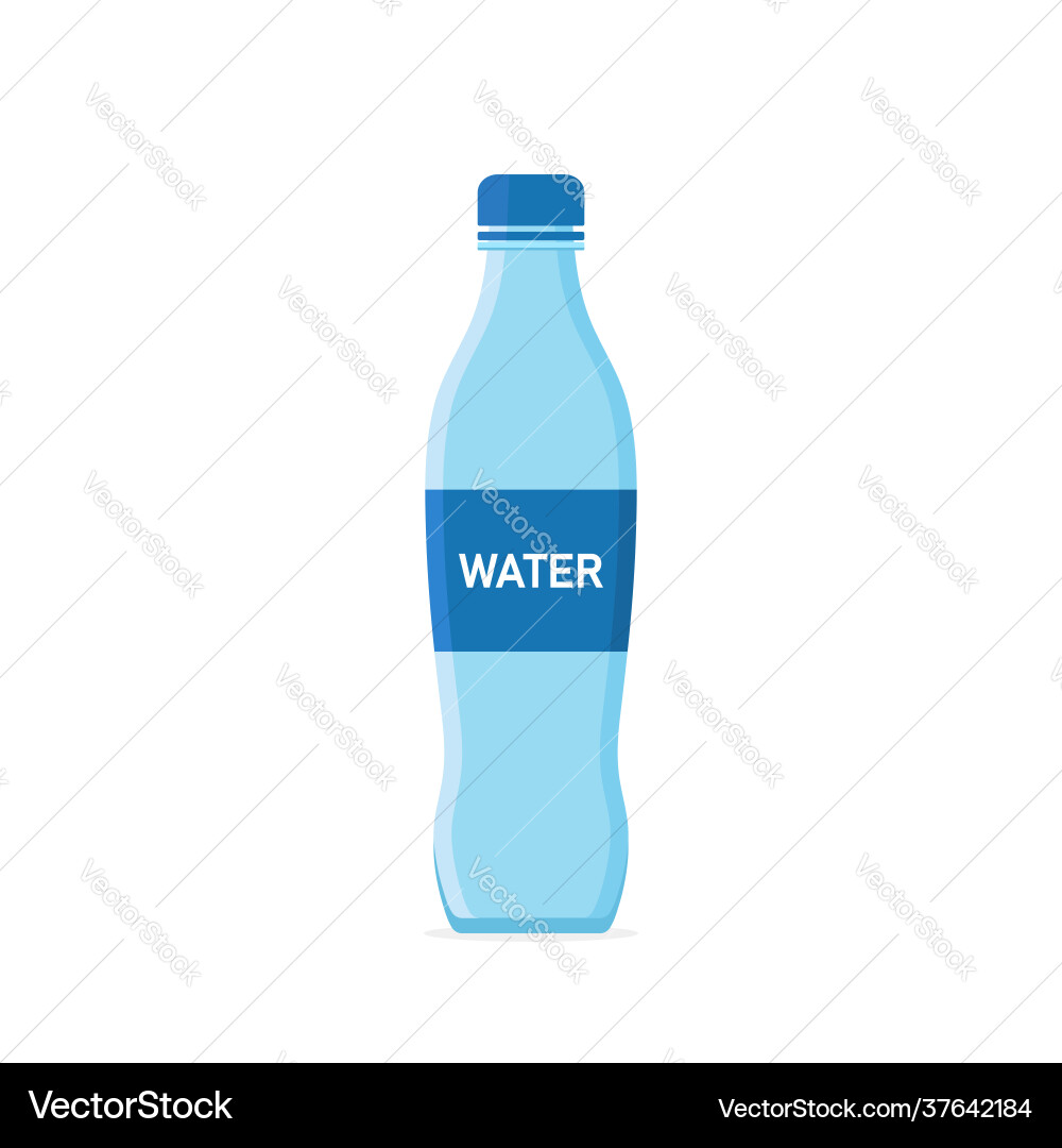 Water bottle icon plastic or glass Royalty Free Vector Image