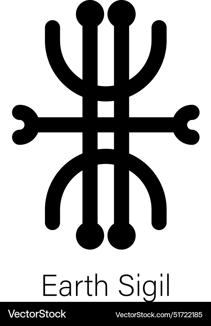 Earth sigil Royalty Free Vector Image - VectorStock