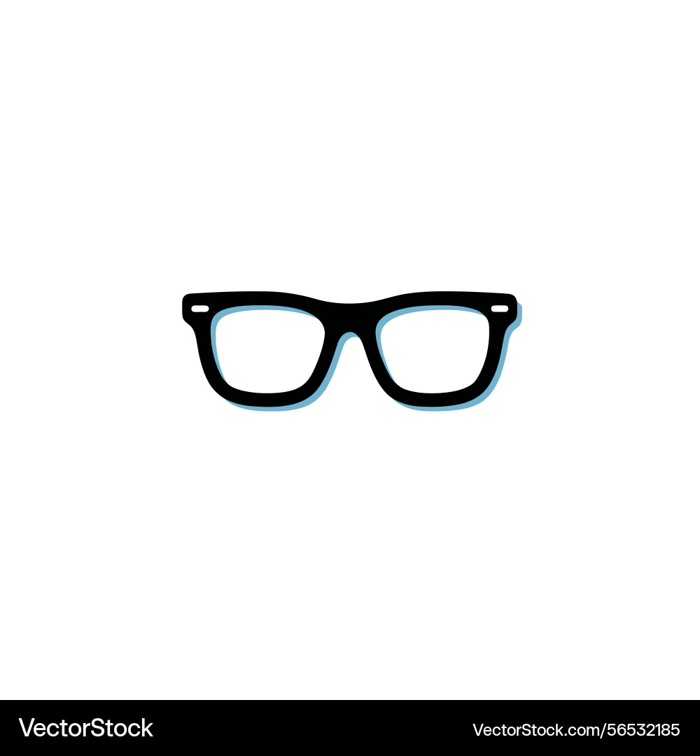 Eyeglasses outline vision icon Royalty Free Vector Image