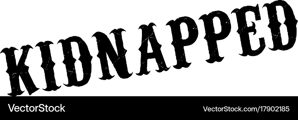 Kidnapped rubber stamp Royalty Free Vector Image