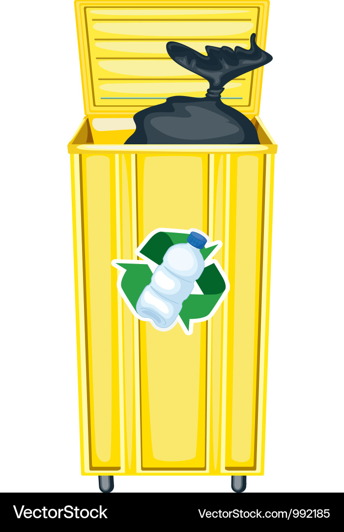 Recycling dustbin Royalty Free Vector Image - VectorStock