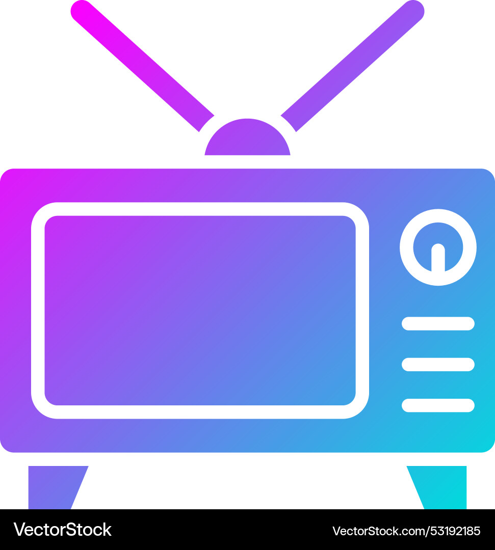 Tv icon design Royalty Free Vector Image - VectorStock