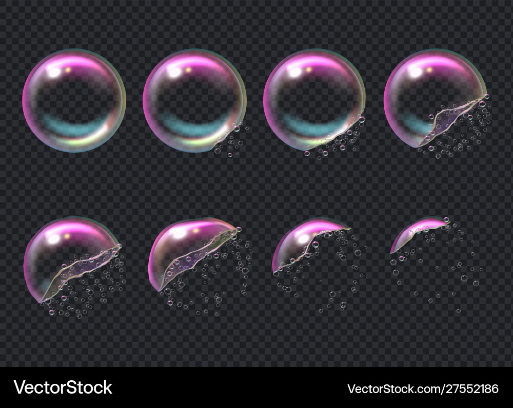 Deformed Bubble Sequence Royalty Free Vector Image