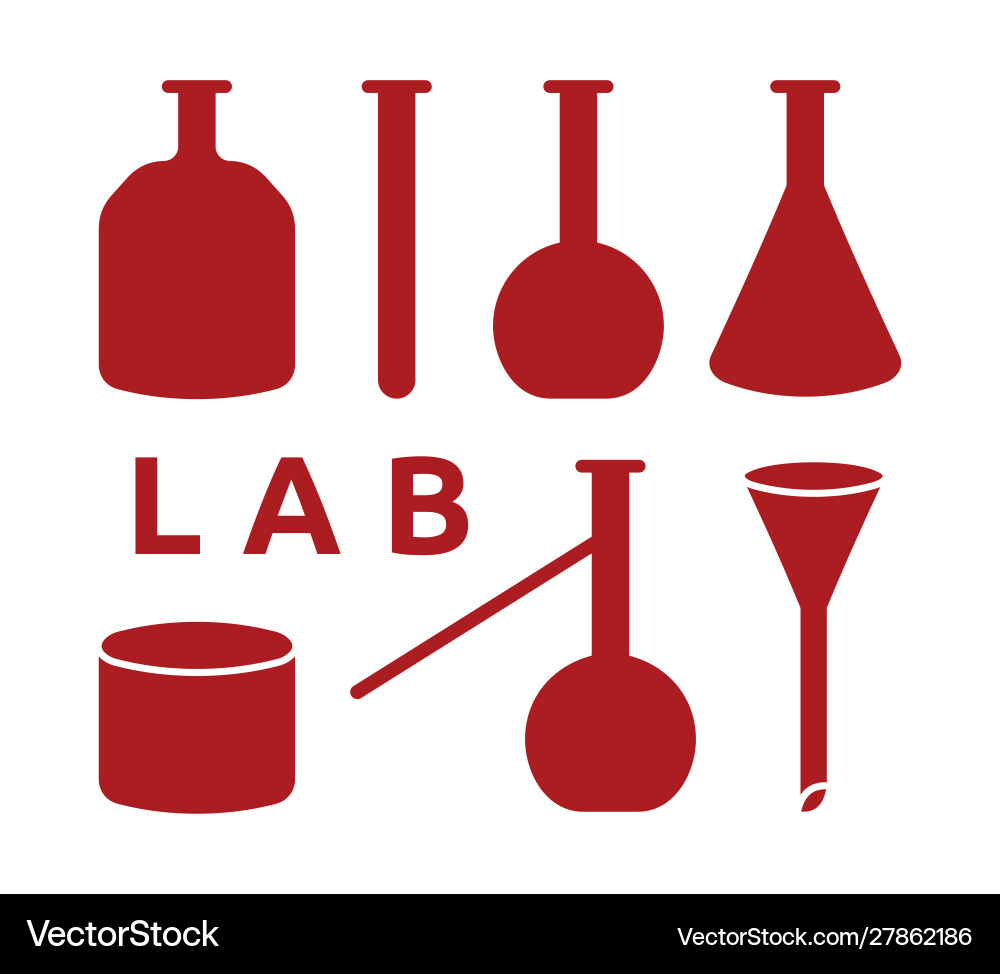 Lab equipment Royalty Free Vector Image - VectorStock